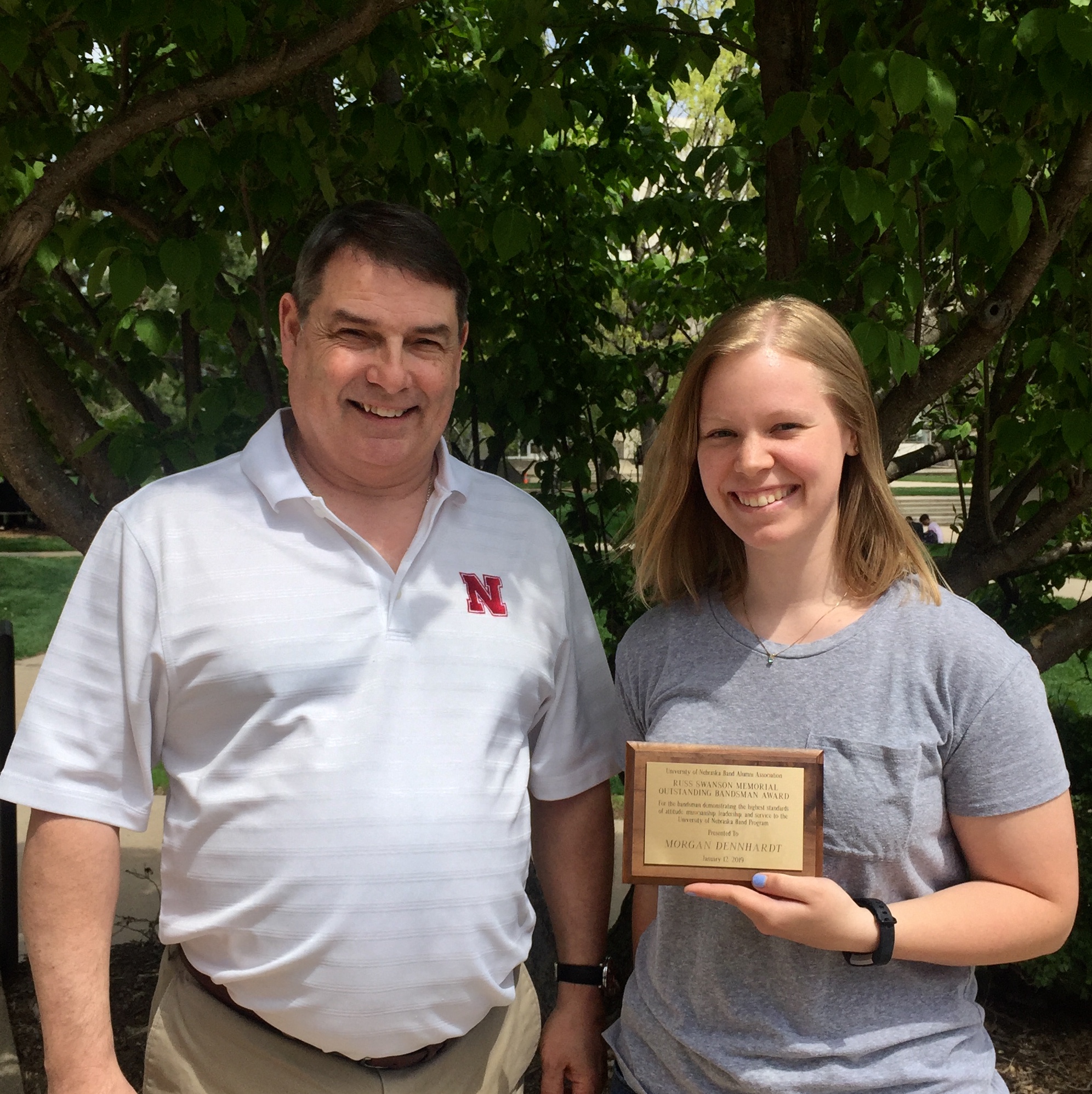 Morgan Dennhardt, Russ Swanson Outstanding Bandsman Award Recipient ...